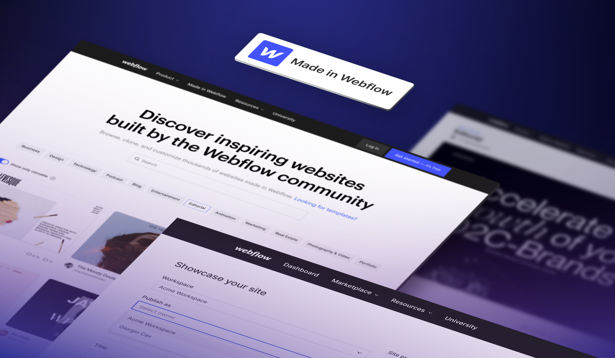 Introducing Made In Webflow Webflow Features
